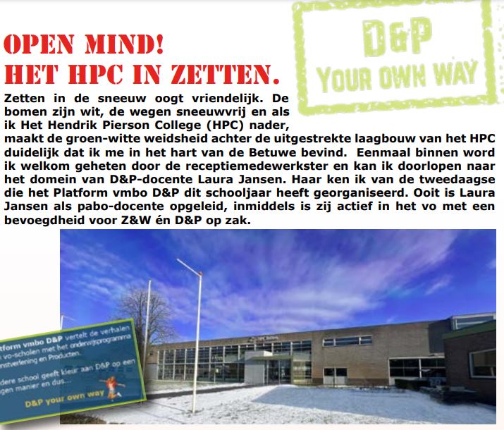 Dandp Op Het Hpc In Het Artikel Dandp Your Own Way Hpc Zetten
